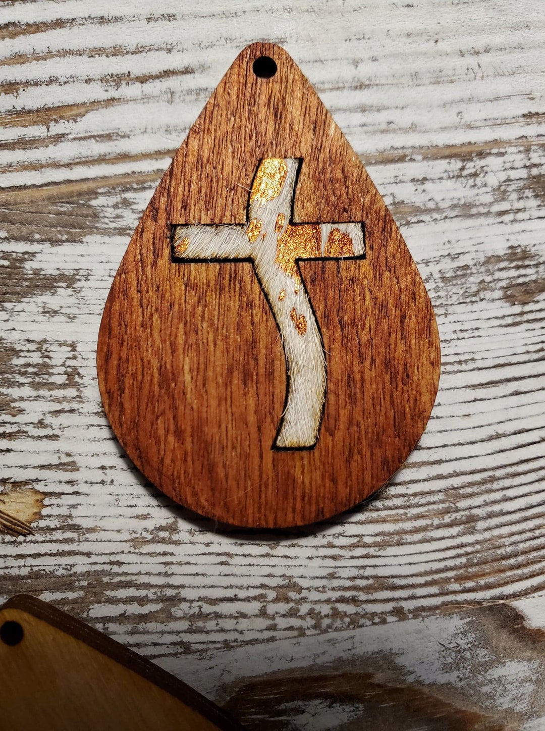 DIGITAL FILE ONLY for Laser Cut Wood Teardrop Cross Earrings Jewelry 5 ...