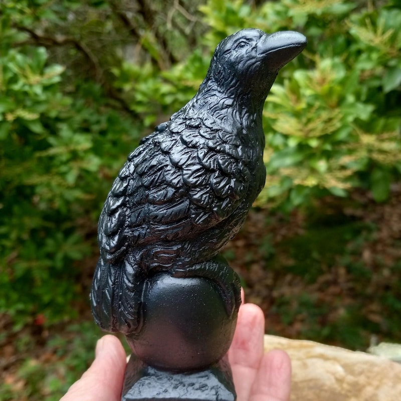 Raven Sculpture - Etsy