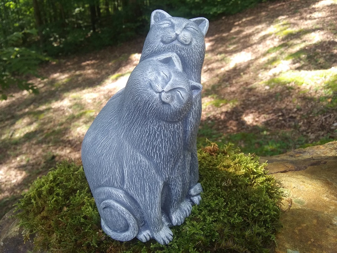 Cat Statue, Cat Memorial Statue, Cat Lover Statue, Concrete Cat Statue ...