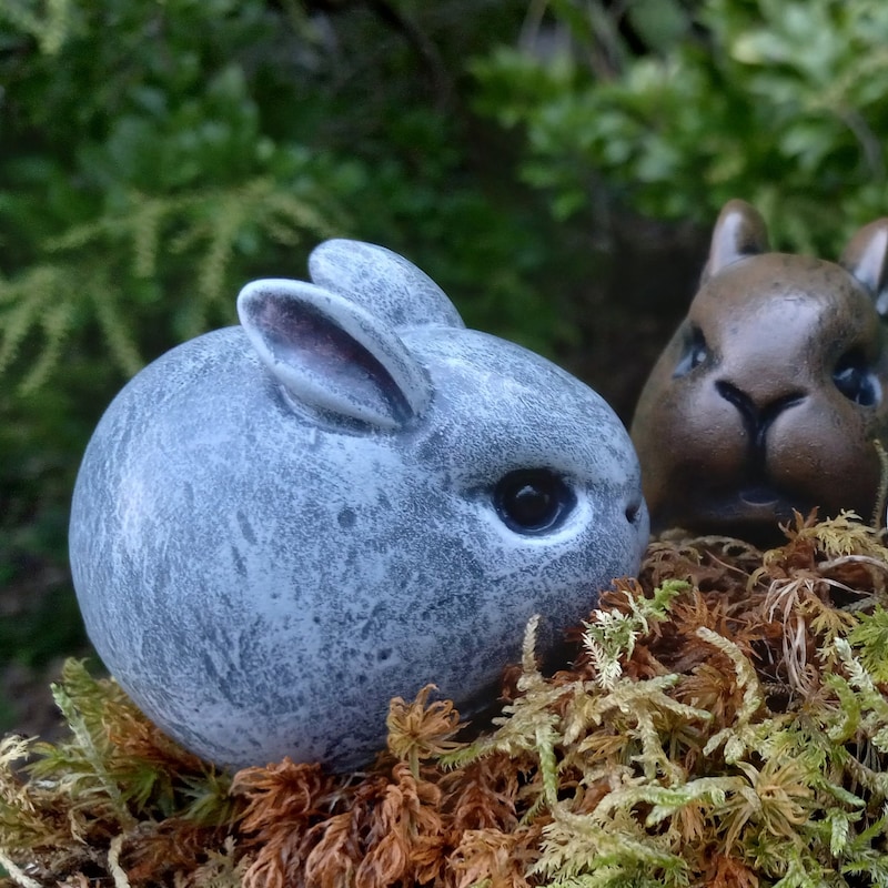 Rabbit Garden Statue - Etsy