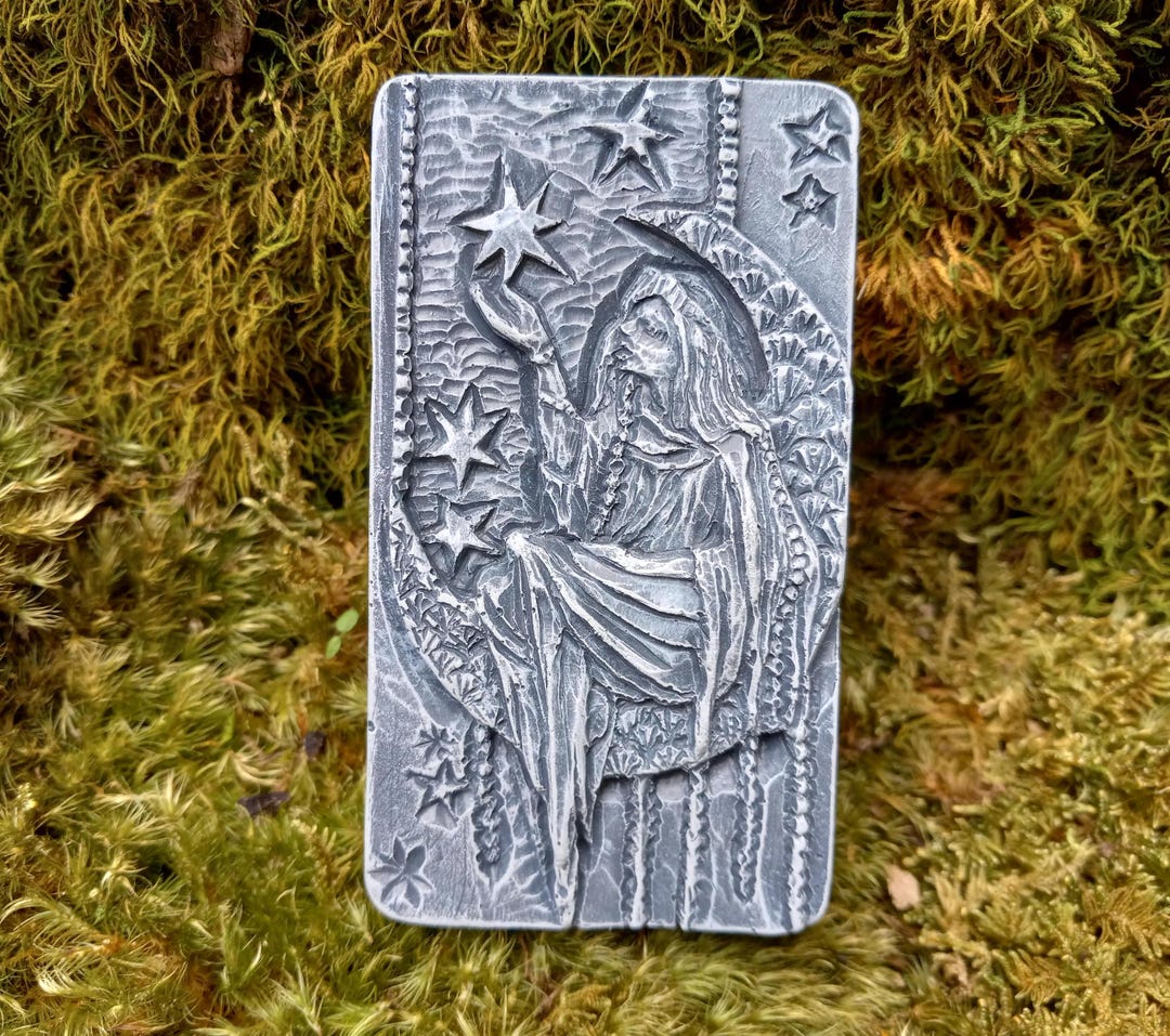 Moon Goddess Altar Stone, Goddess Sculpture, Moon Goddess, Moon and ...