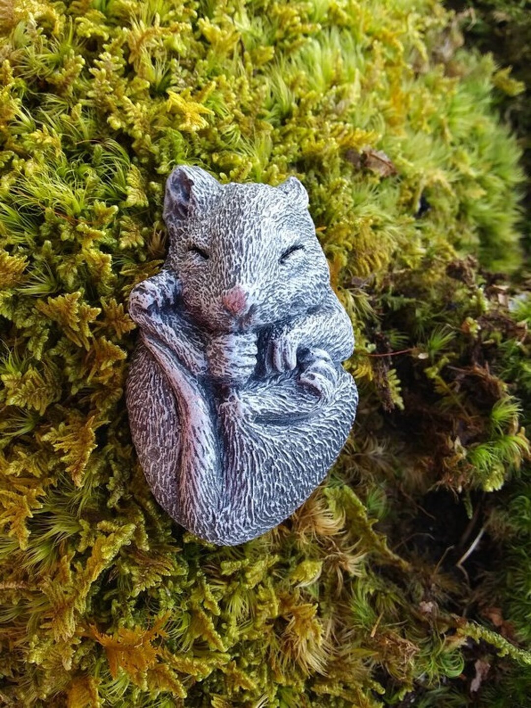 Mouse Statue, Baby Mouse Statue, Sleeping Baby Mouse, Christmas Mouse ...