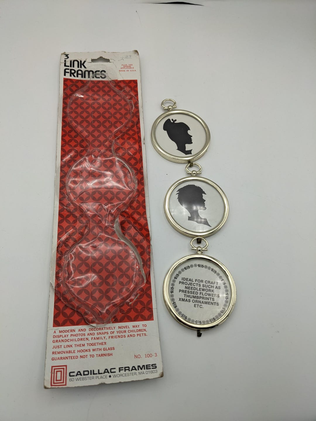 Cadillac Frames Link Frames 3 Vintage Hanging Round Picture Package ...