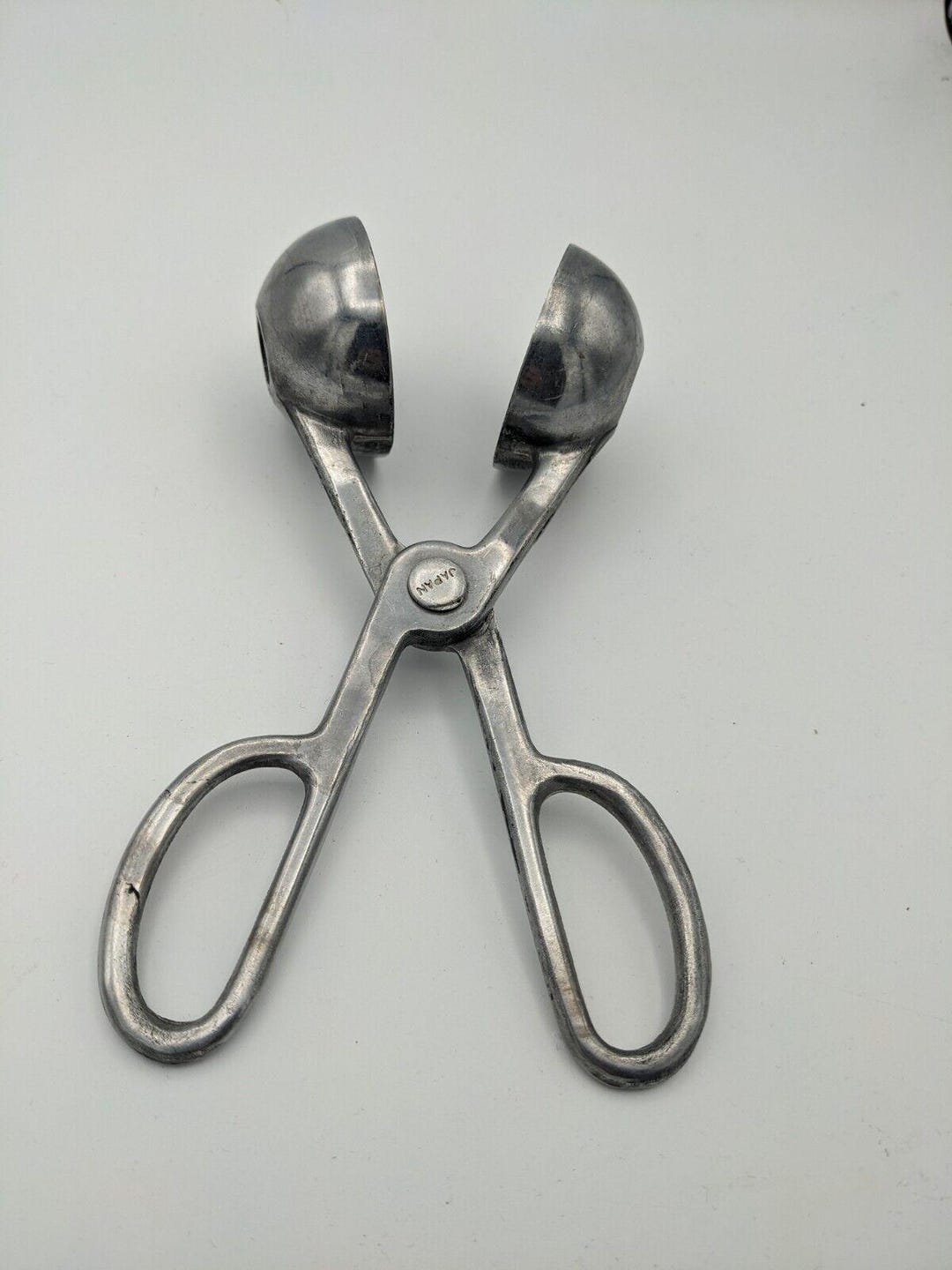 Vintage Meatball Melon Baller Maker Dough Scoop Aluminum Japan Scissor ...