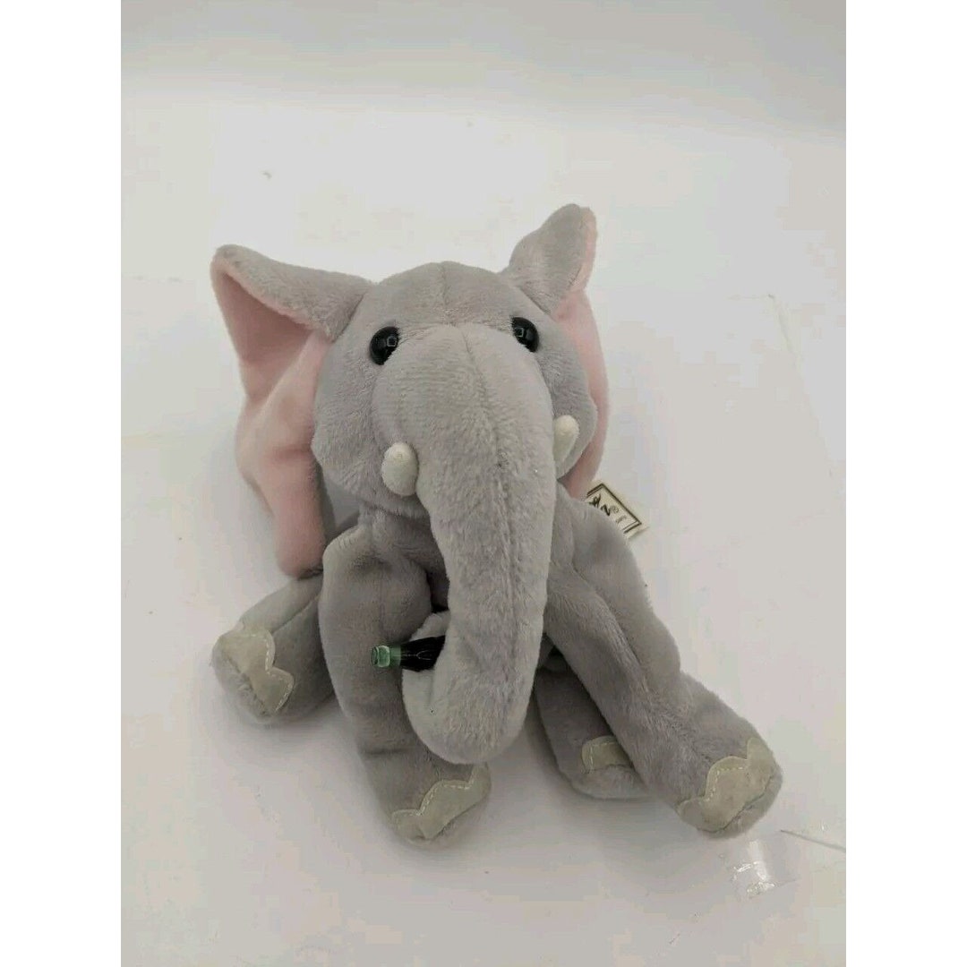 Coca-cola 1998 Elephant Plush Small Stuffed Sitting Elephant 5.5 Inch ...