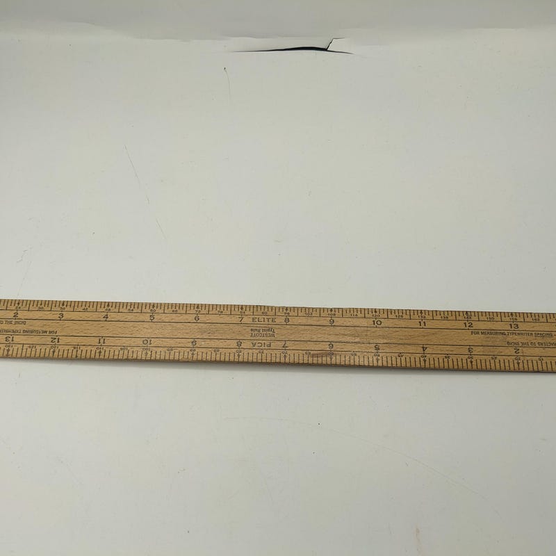 Vintage Wooden Ruler - Etsy