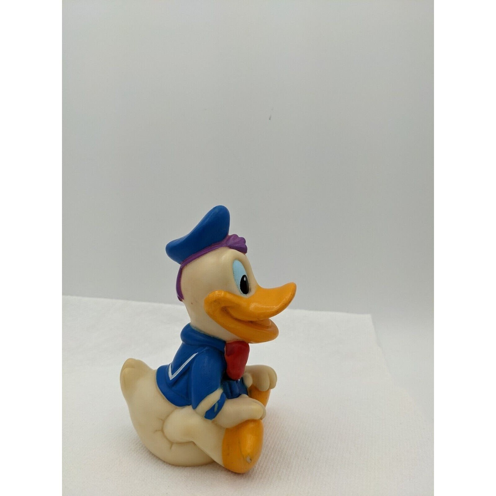 Vintage Rubber Donald Duck Squeak Toy 5" Height Paint Wear Paint ...