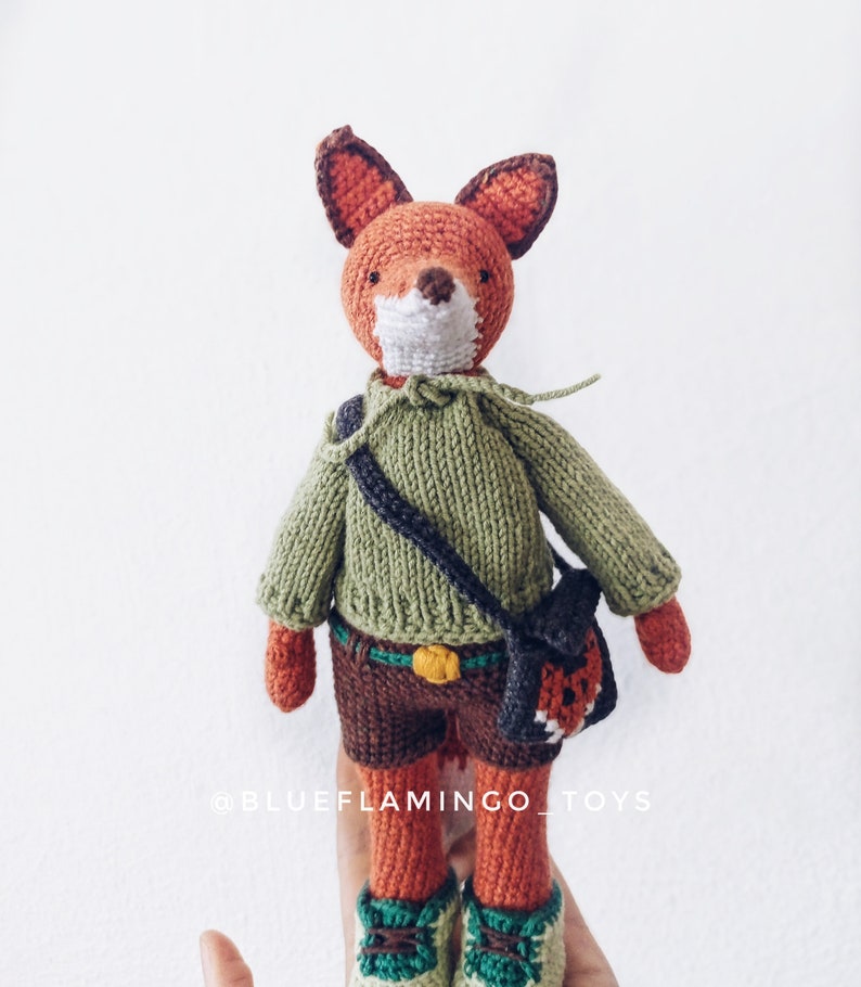 Crochet Pattern Fox Toy Amigurumi, Crochet Animal Toy Description, How ...