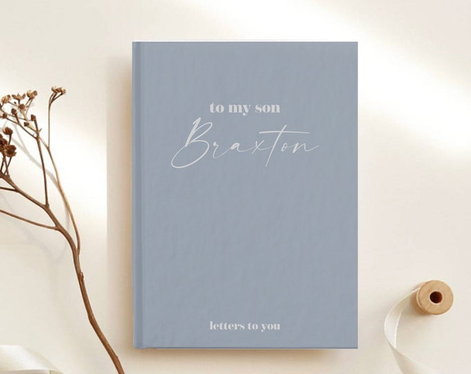 Letters to My Son Hard Cover Notebook, Dear Son Journal, Personalized ...