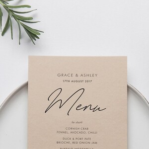 Menu Stamp, Wedding Menu Stamp, Menu Card Stamp, Wedding Menu Diy ...