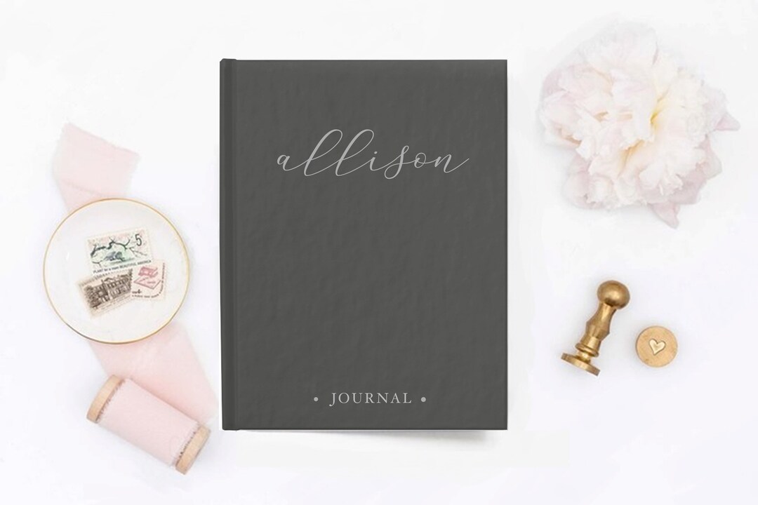 Personalized Hard Cover Notebook, Custom Name Journal, Lined Notebook ...