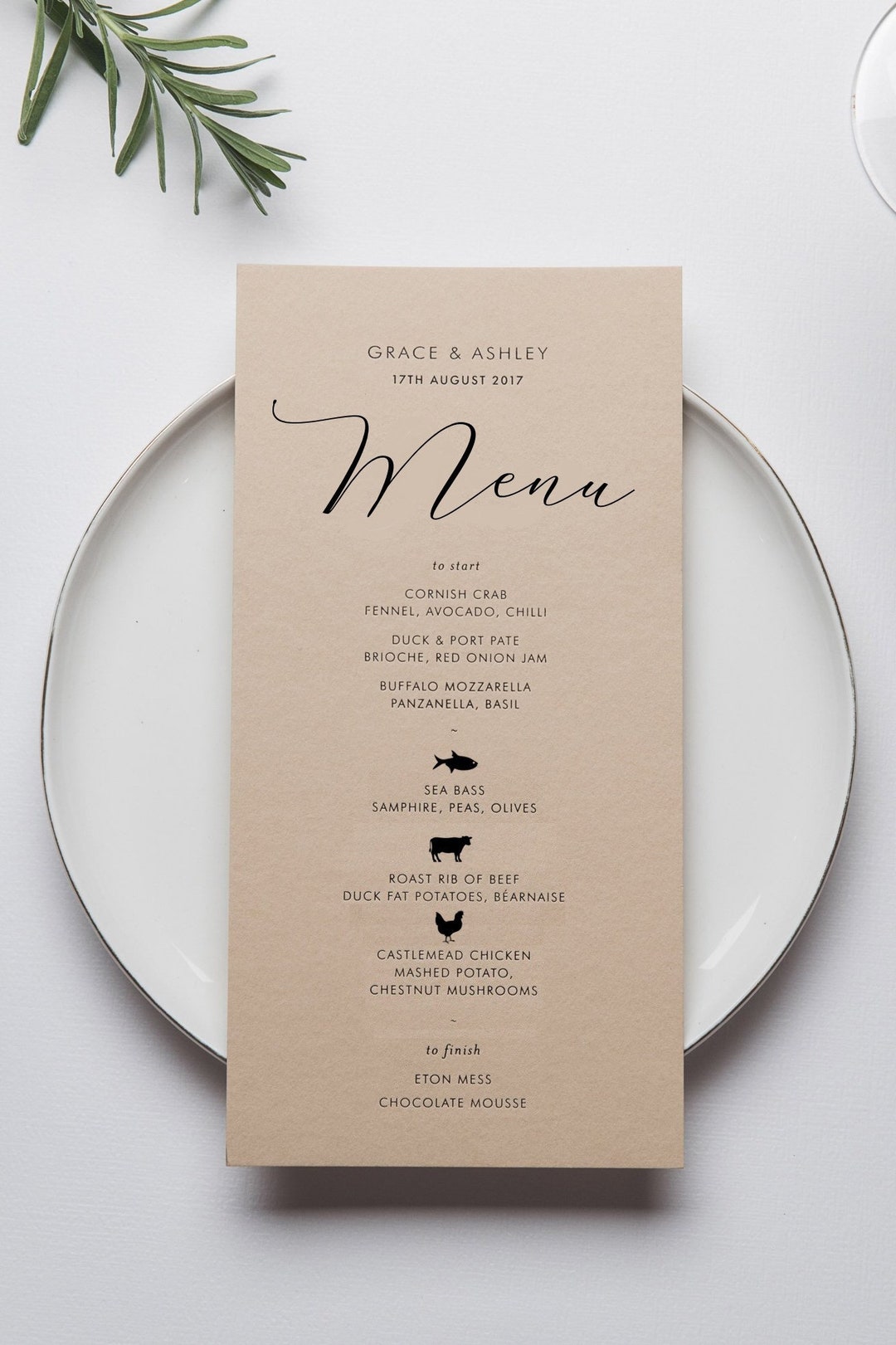 Menu Stamp, Wedding Menu Stamp, Menu Card Stamp, Wedding Menu Diy ...