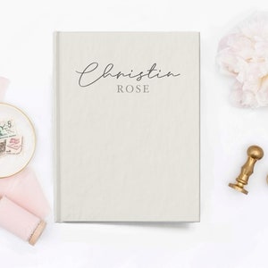 Custom Hard Cover Notebook, Personalized Gift Name Journal, Lined ...