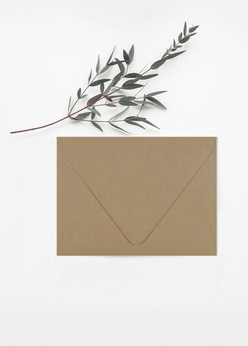 25 Kraft Recycled Envelopes kraft wedding envelopes kraft | Etsy