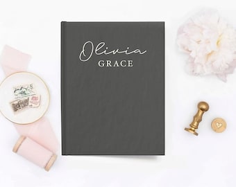 Personalized Hard Cover Notebook Custom Name Journal Lined | Etsy