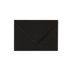 50 Mini Black Envelopes, Black Wedding Envelopes, Mini Envelopes, Rsvp ...
