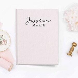 Custom Hard Cover Notebook, Personalized Gift Name Journal, Lined ...