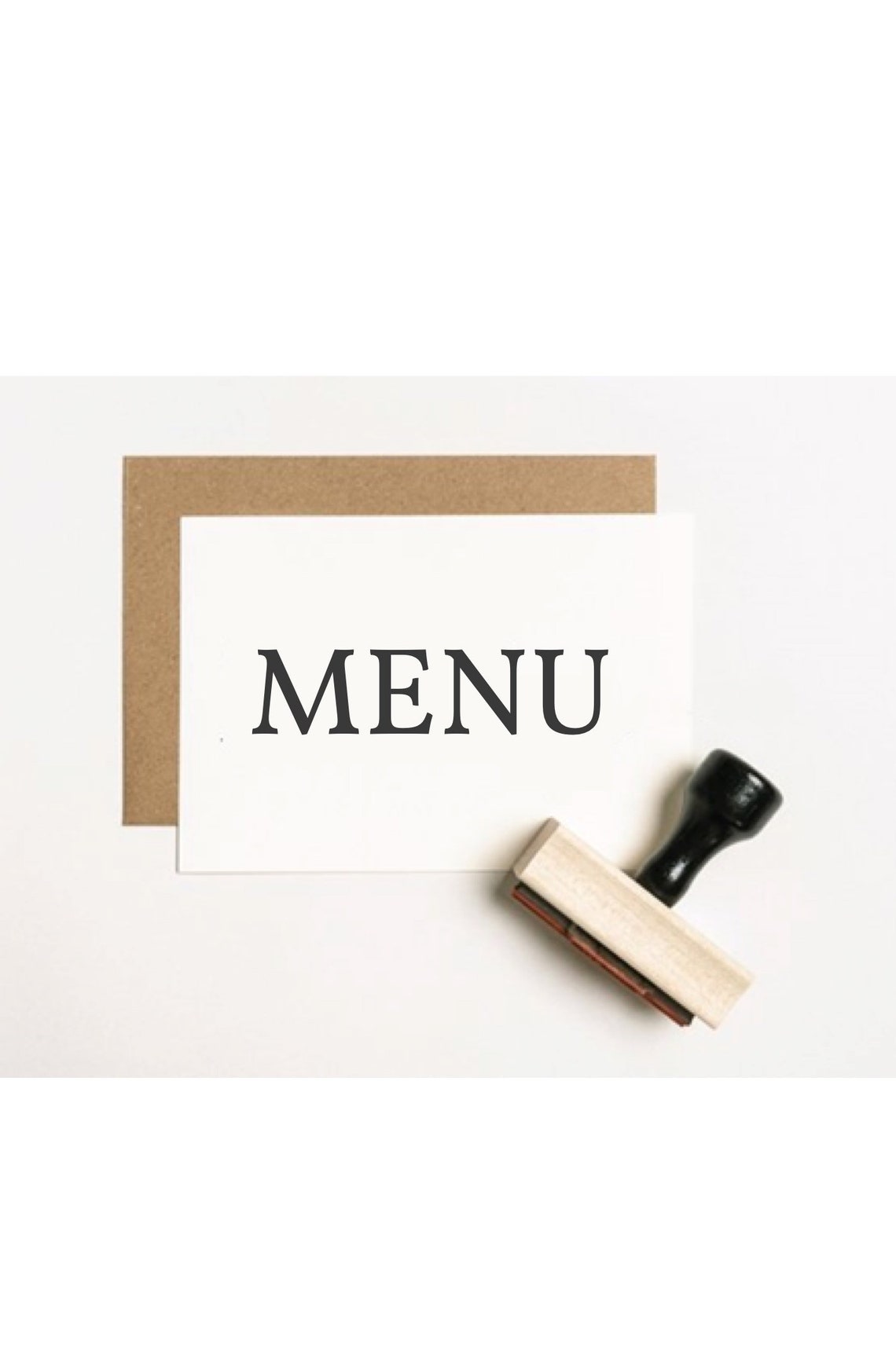 Menu Stamp Wedding Menu Stamp Menu Card Stamp Wedding Menu - Etsy