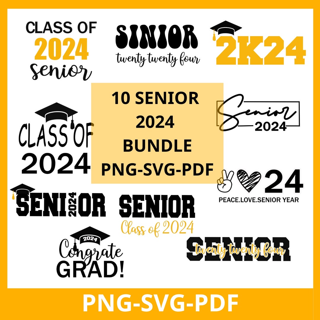 Class of 2024 SVG Bundle Senior 2024 SVG Graduation Svg - Etsy Hong Kong