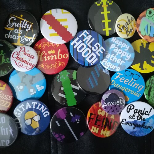 Sanders Sides Pin Badges 25mm Logan Patton Roman Virgil Janus - Etsy