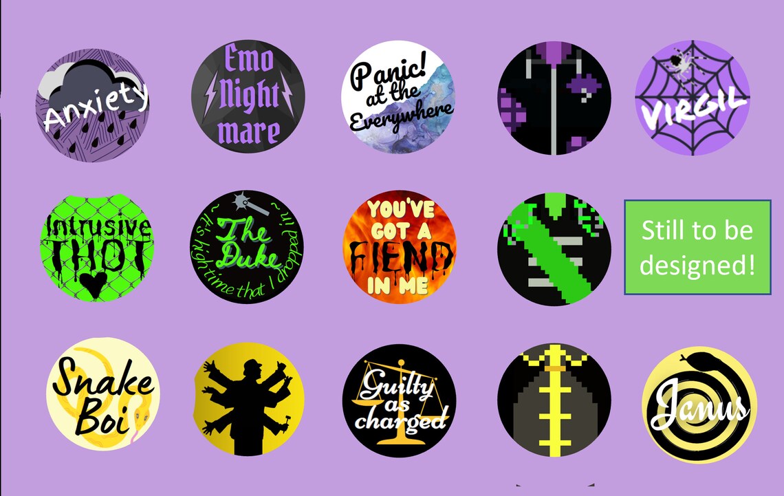 Sanders Sides Pin Badges 25mm Logan Patton Roman Virgil Janus - Etsy