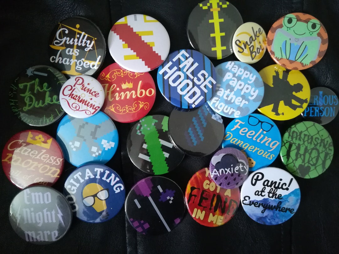 Sanders Sides Pin Badges 25mm, Logan Patton Roman Virgil Janus and ...