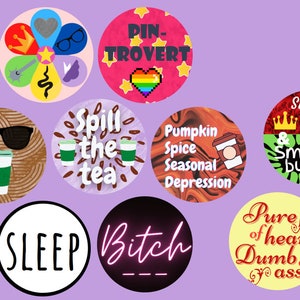 Sanders Sides Pin Badges 25mm, Logan Patton Roman Virgil Janus and ...