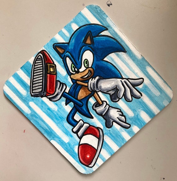 Sonic the Hedgehog original Coaster Art - Etsy
