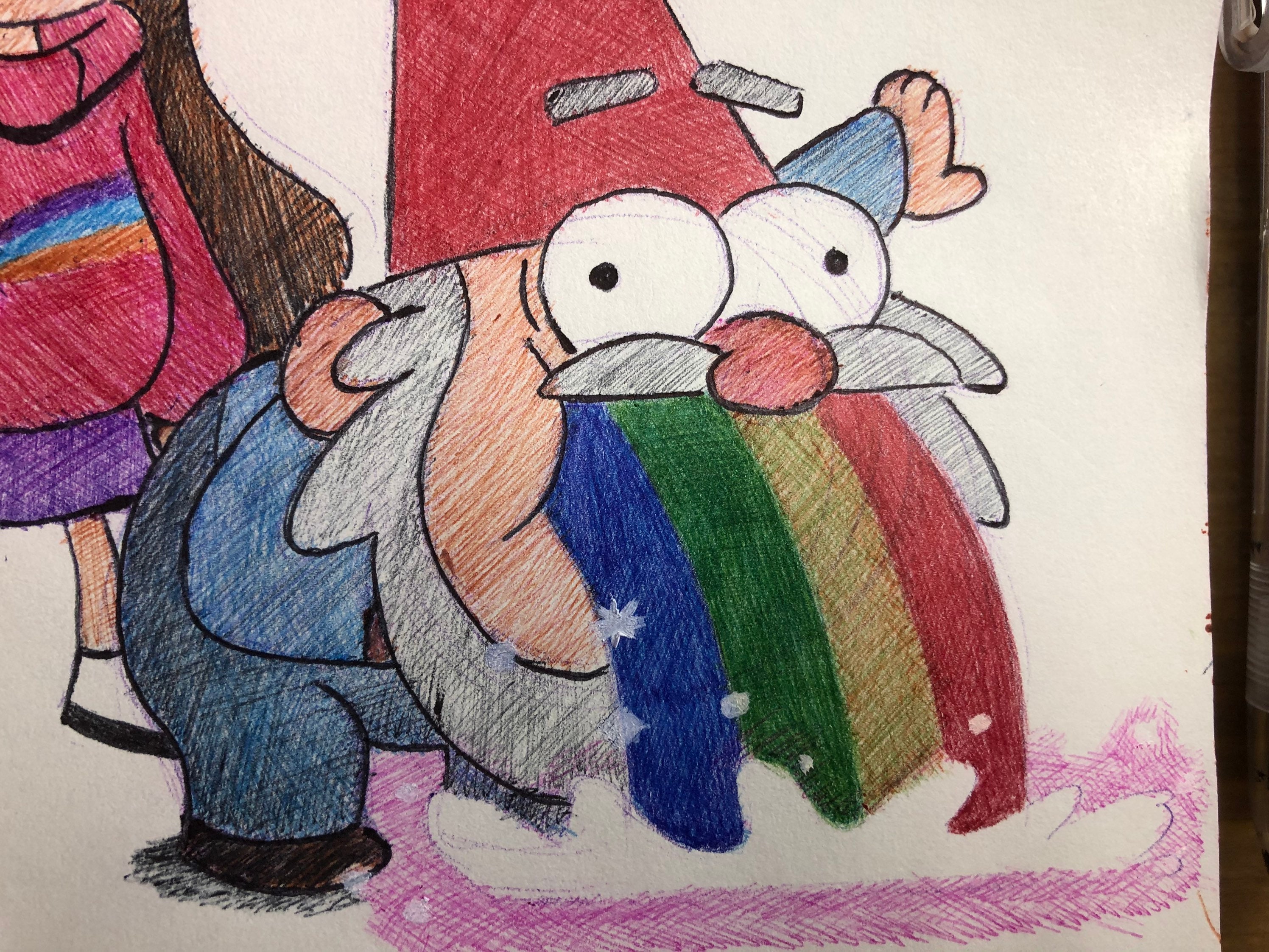 Gravity Falls Gnome Throwing Up