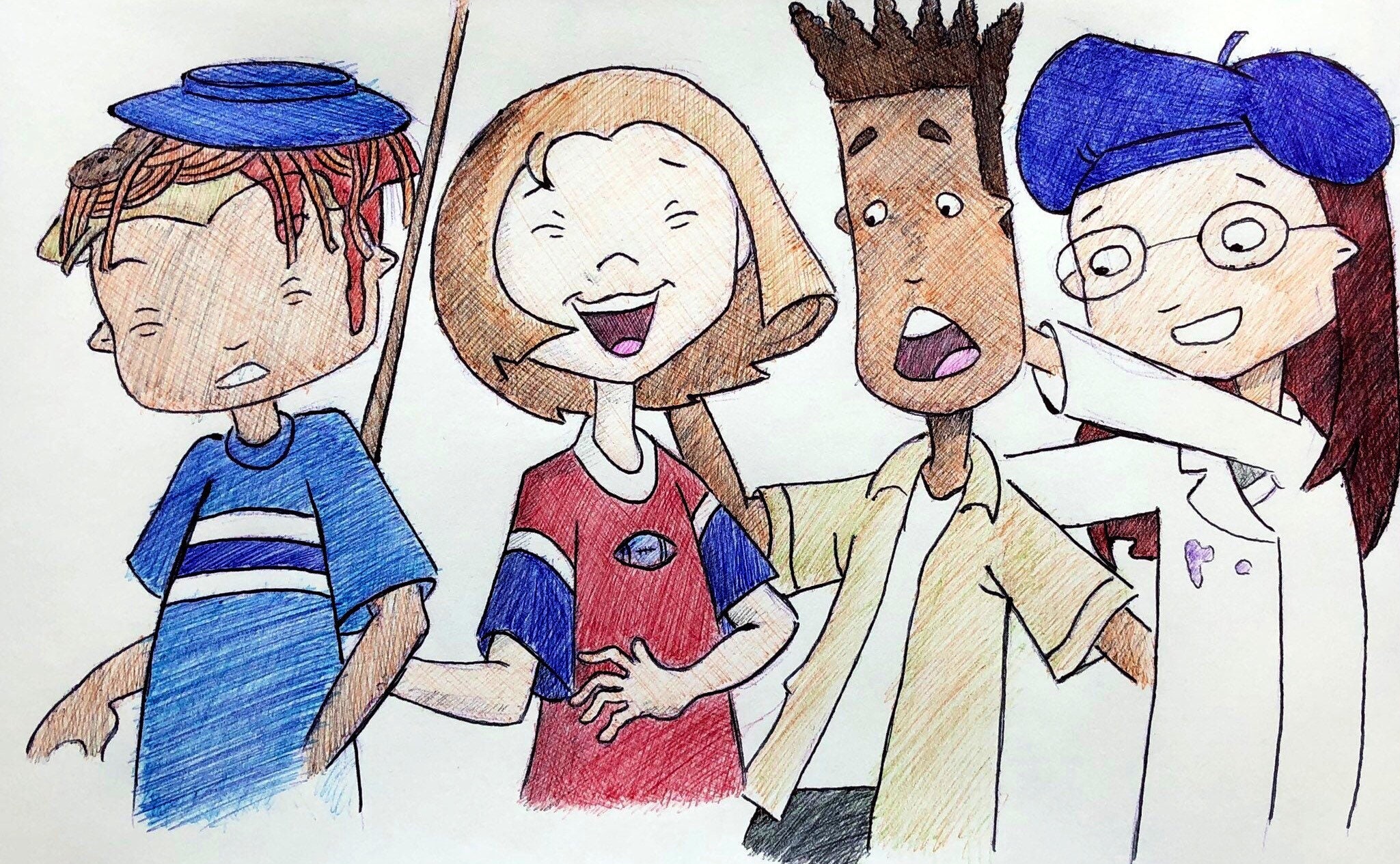 The Weekenders Tino, Lor, Carver, and Tish original Drawing - Etsy Ireland