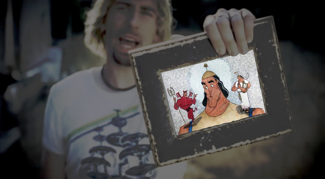 Kronk W/ Shoulder Angels - Original Art - Print - Etsy