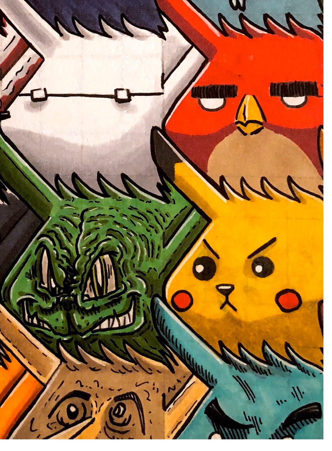 Rabbit Tessellation original Drawing | Etsy