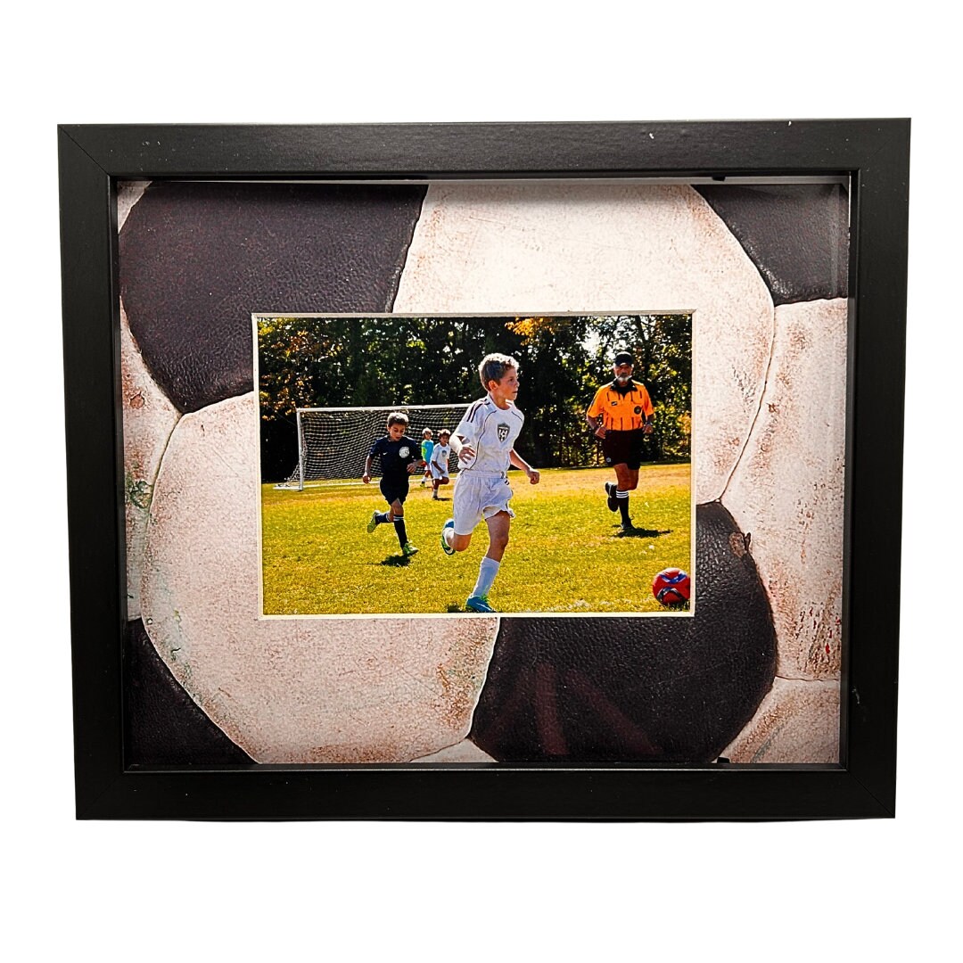 Soccer Frames I Fits 5x7 Photo, Real Wood Black Finish, Desktop or Wall ...