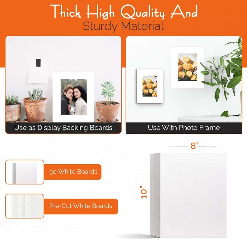Iframe Pre-cut White Backing Boards for Pictures, Prints, Frames | Acid ...