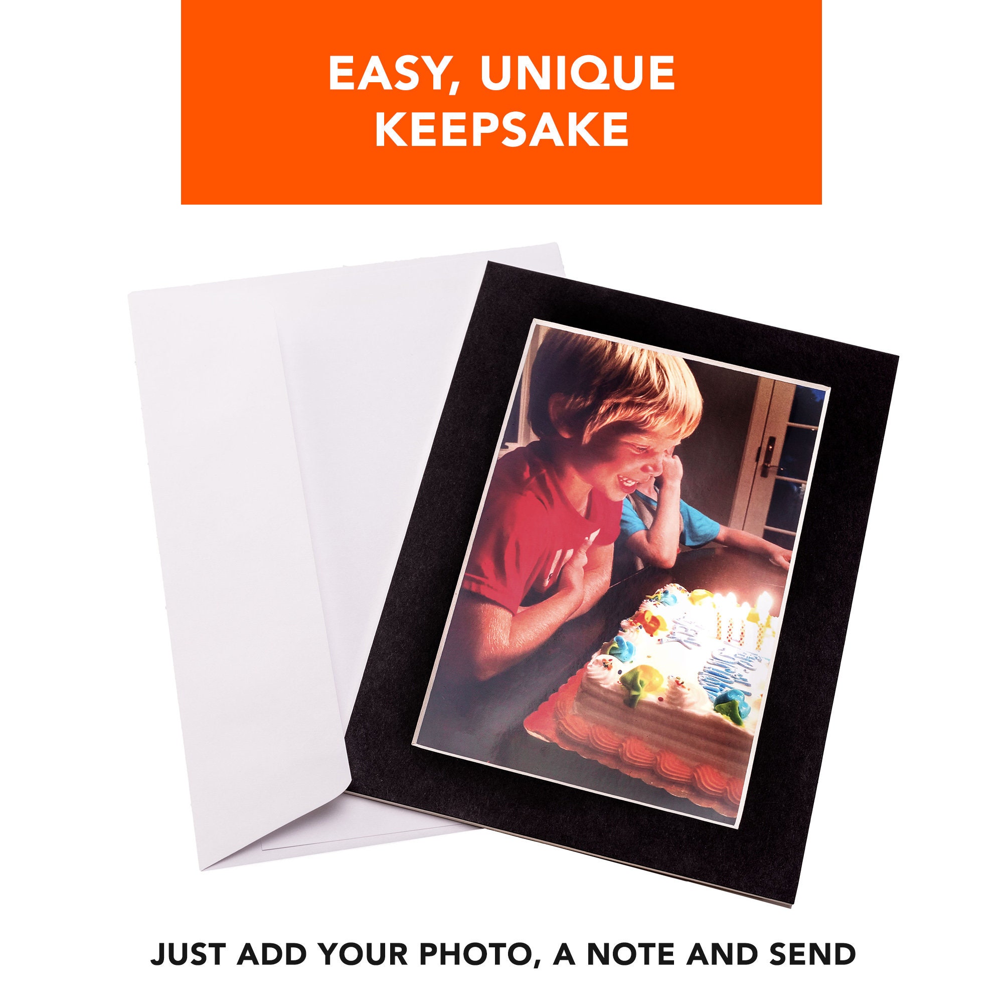 Self-standing Greeting Cards W/ Photo Insert, Blank Picture Frame Cards ...