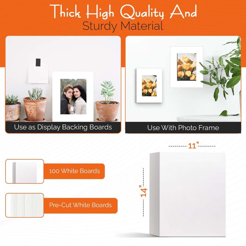 Iframe Pre-cut White Backing Boards for Pictures, Prints, Frames | Acid ...