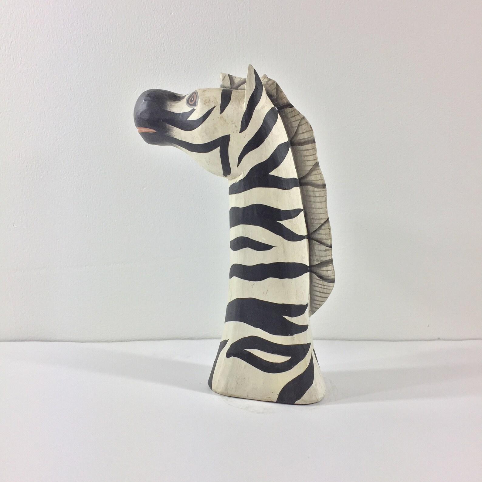 Vintage Wood Zebra Sculpture Made in Indonesia Hand Carved - Etsy