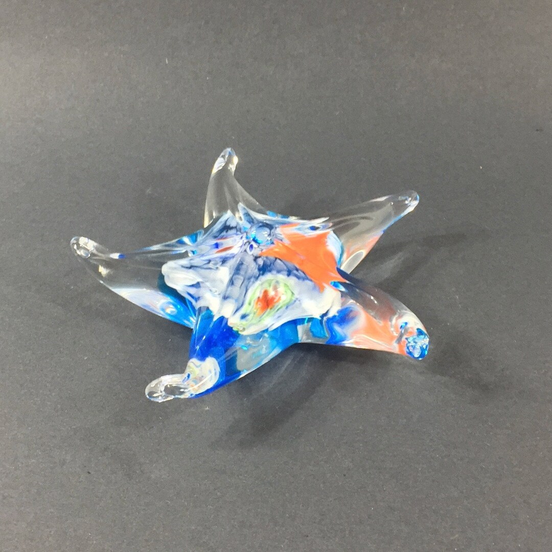 Art Glass STARFISH Paperweight Handmade Glass Father's Day Gift - Etsy