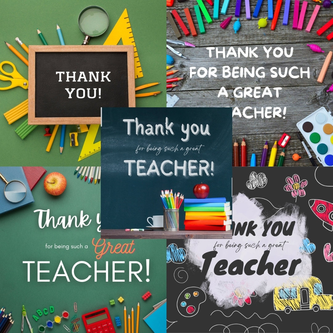 Teacher Appreciation Image Bundle Teacher Art Editable Art Scrapbook ...