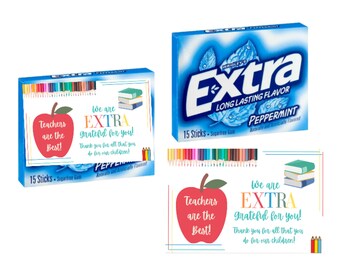 Teacher Appreciation Gum - Etsy