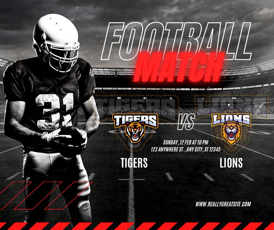 Editable Football Bundle Set of 5 PDF Templates for Football football ...