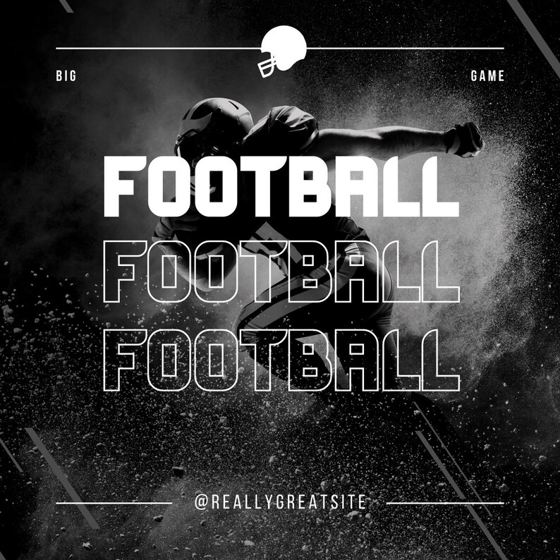 Editable Football Bundle Set of 5 PDF Templates for Football football ...