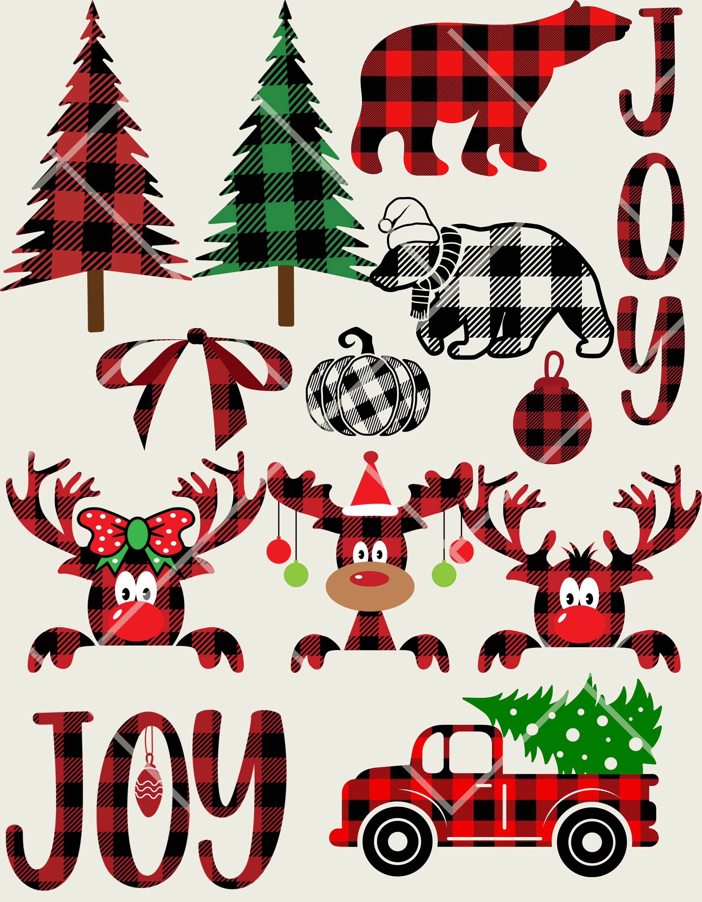 Christmas Decor Clipart Cozy Christmas Clip Art Holiday Clipart Decor ...