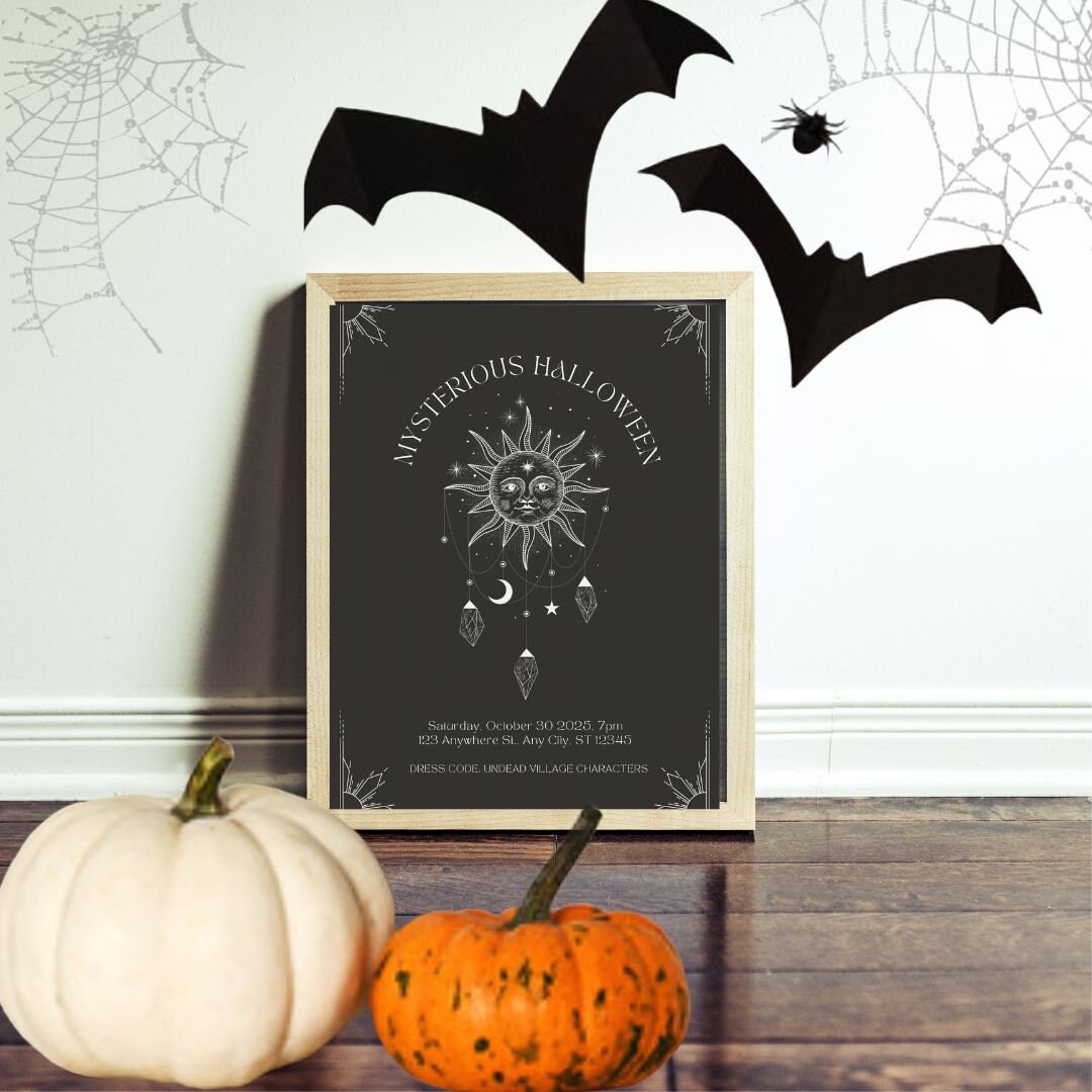 Halloween Flyer/invite Image Bundle Halloween Flyer Halloween Invites ...