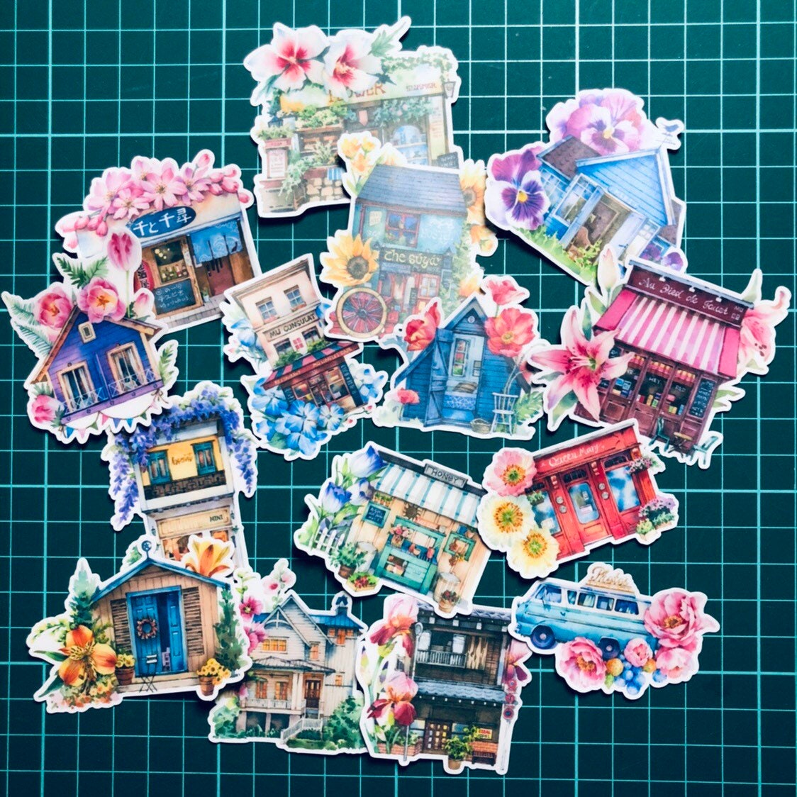 Card Making & Stationery Tiny Old Houses Sticker Pack 15pcs Filofax ...