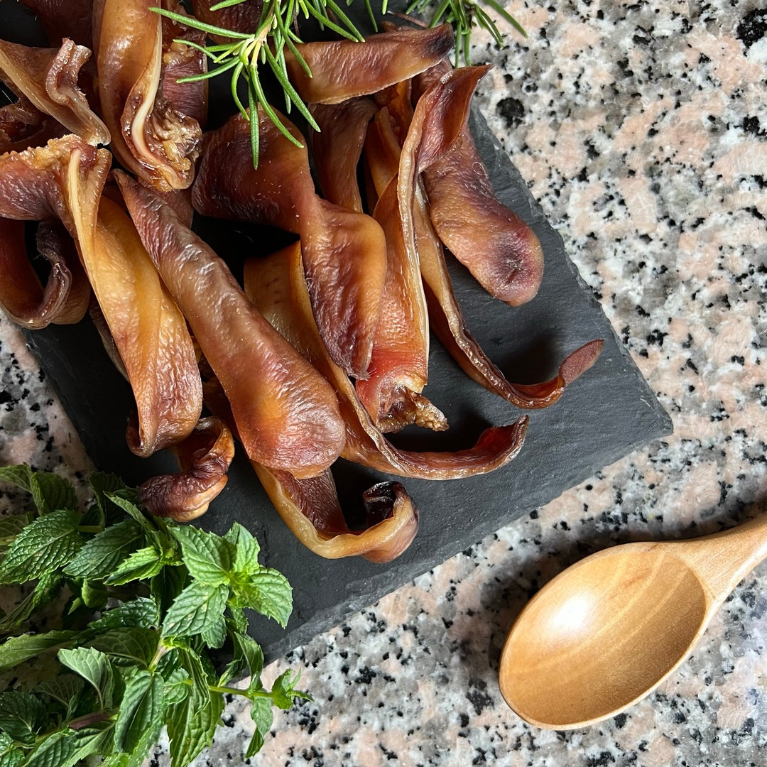 Dehydrated Pig Ear Strips | Homemade Dehydrated Pet Treats | Natural ...