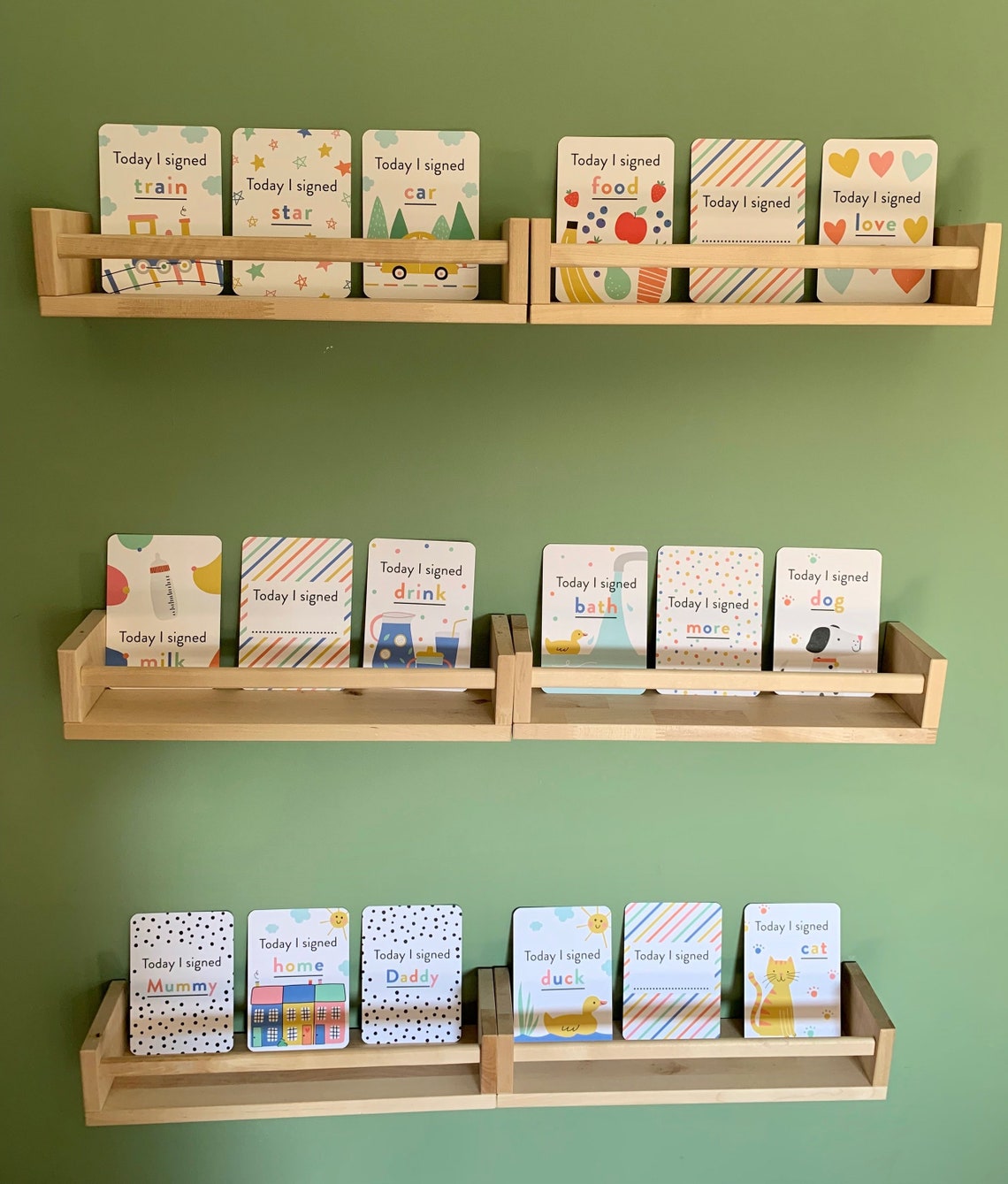 Baby Sign Language Milestone Cards, BSL, Makaton Eco-friendly Print - Etsy