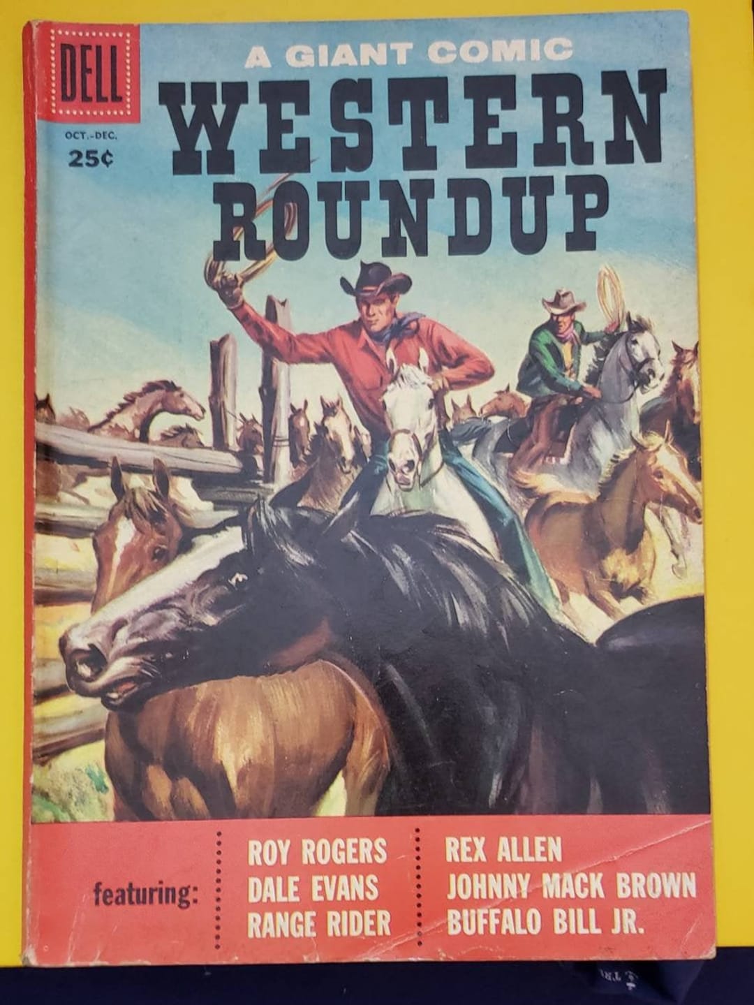 Vintage Dell Giant Comics Western Roundup Issue #20 Featuring Roy ...