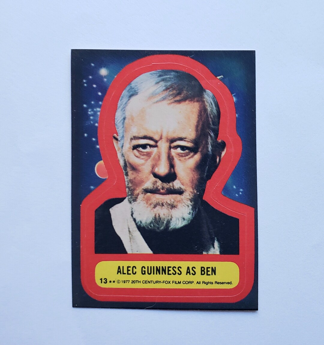 Vintage 1977 Star Wars Sticker Card - Etsy