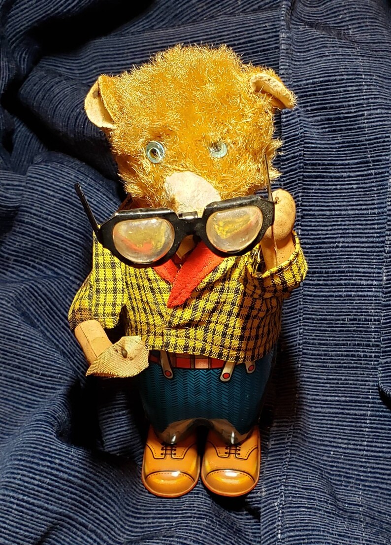 Vintage 1950 Bruno El Oso Bailarín Windup Juguete - Etsy México